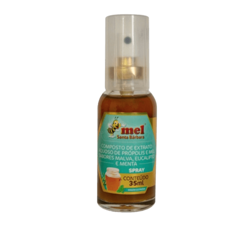 Spray de Mel e Própolis, Sabor Malva, Eucalipto e Menta - 35 ML | B2Brazil