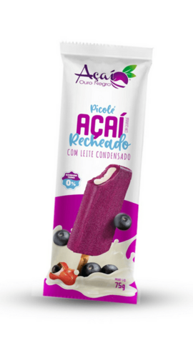 Picolé de Açaí com Guaraná recheado com Leite Condensado 75 G | B2Brazil