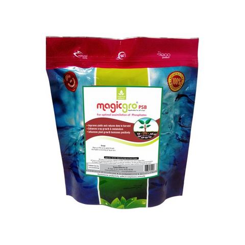 Crescimento da Magic Gro PSBPlant promovendo o uso de bactérias naturais para as culturas ...