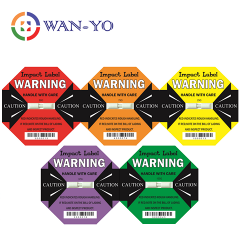 Impact Label: Shock Indicator ( Functions as Shockwatch) | B2Brazil